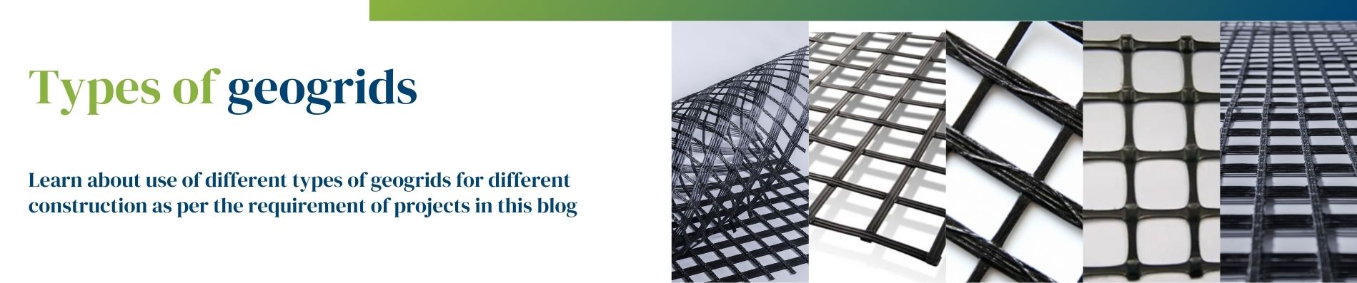 What are different types of geogrids?